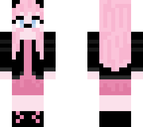 Pink Wolf Girl | Minecraft Skin