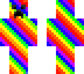 Rainbow Creeper | Minecraft Skins