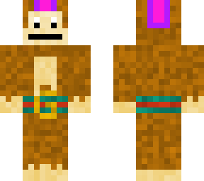 ape with pink mohawk | Minecraft Skin