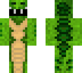 Modified Green Naga (by Thrynmax) | Minecraft Skin