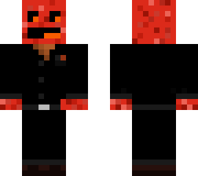 Red Man In A Suit | Minecraft Skin