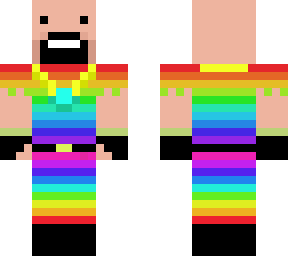 Rainbow Notch Pro | Minecraft Skin