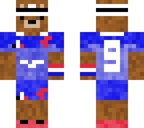 Rugby france ours | Minecraft Skin