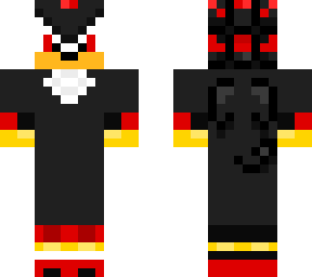 shadow sonic hedgehog | Minecraft Skins