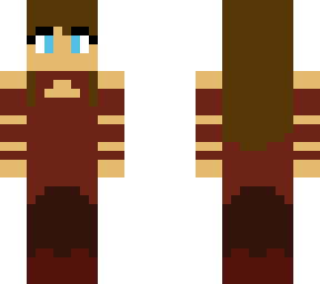 Woman with red clothes | Minecraft Skin