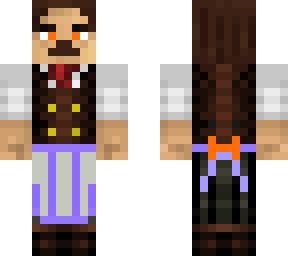 Barman orange eyes | Minecraft Skin