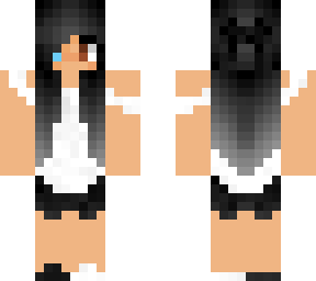 cute pjama goth girl | Minecraft Skin
