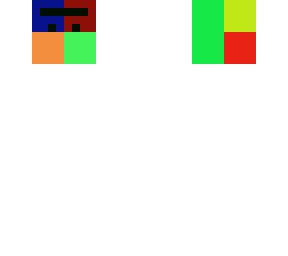 Rubixs cube head | Minecraft Skin