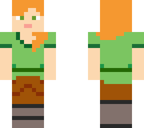 Bare Bones Alex | Minecraft Skin
