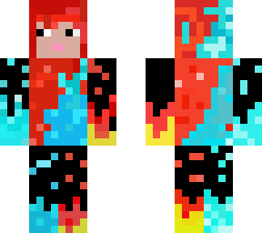water vs fire | Minecraft Skins
