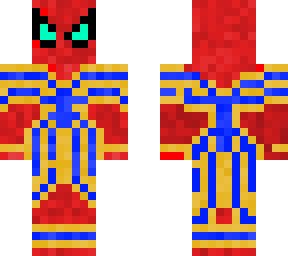 spider man x iron | Minecraft Skins