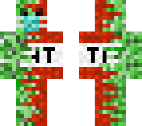 half creeper half tnt | Minecraft Skin