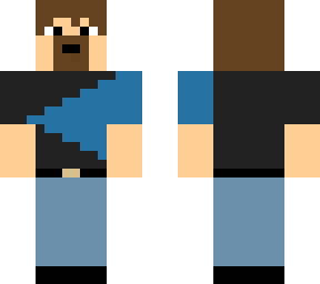 Blue Arrow w/ Goatee | Minecraft Skin
