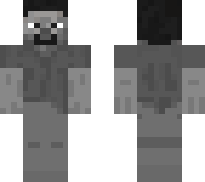 Monochrome Classic Steve | Minecraft Skin
