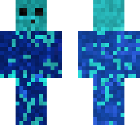 Jelly With Ripped Blue Clothes | Minecraft Skin