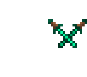 Skin with Two Diamond swords (Base). | Minecraft Skin