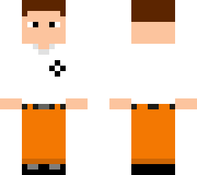 SCP Foundation Class D Undershirt Edition | Minecraft Skin