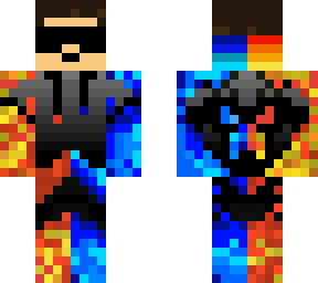 BiColor Boy Skin With Airpods and Derp Face under chin/head | Minecraft ...