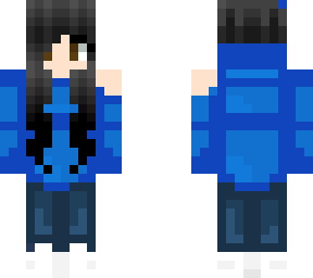 Blue Jumper Girl | Minecraft Skin