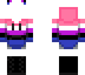 Gender fluid Pride hoodie outfit base | Minecraft Skin