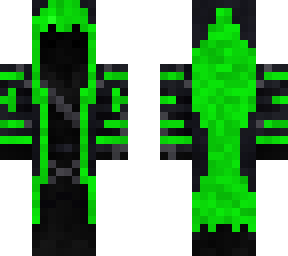 Neon Green Reaper | Minecraft Skin
