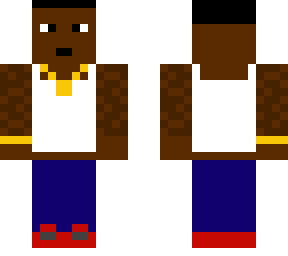 black man gold african american | Minecraft Skins