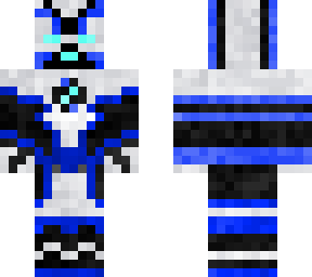 Blue Mecha lightning | Minecraft Skin