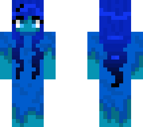 Blue Zombie Girl | Minecraft Skin