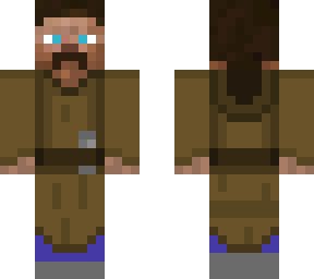 Jedi steve with mustache | Minecraft Skin
