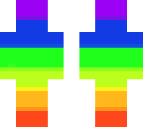 Cool rainbow | Minecraft Skin