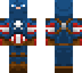 derpy captain america | Minecraft Skin