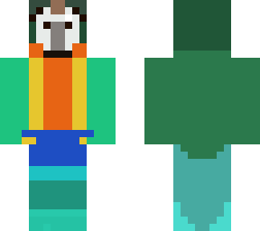 Harlequin Macaw | Minecraft Skin