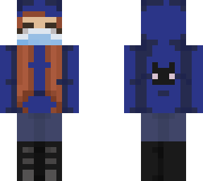 quarantine mask girl | Minecraft Skin