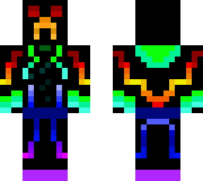 Rainbow Creeper | Minecraft Skin