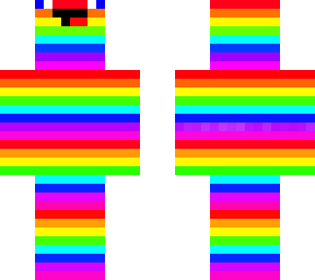 Rainbow Noob | Minecraft Skin