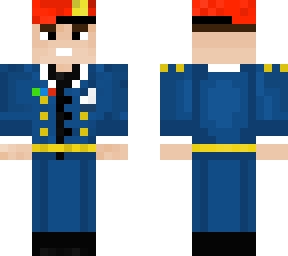 Elite Military General (red beret) | Minecraft Skin