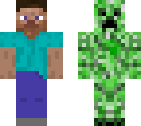 Half Creeper | Minecraft Skins