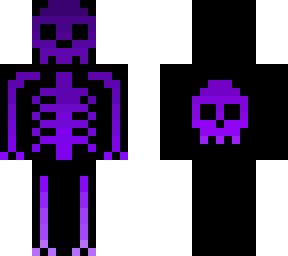 purple skeleton | Minecraft Skin