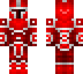 Red Steve Scarlet Knight Armor | Minecraft Skin