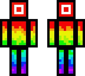 Target Block Rainbow Drip - By Pi_Plague | Minecraft Skin