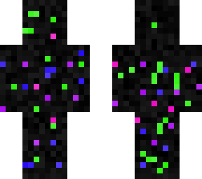 Black Thing With Colorful Spots | Minecraft Skin