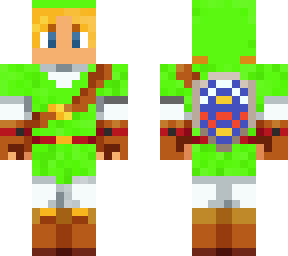 Link THE LEGEND OF ZELDA OCARINA OF TIME | Minecraft Skin