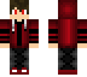 Boy wearing a red huddy | Minecraft Skin