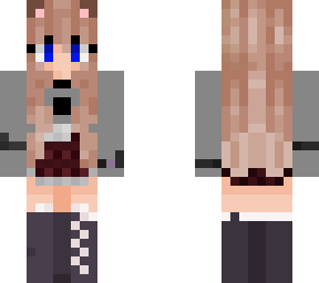 felina style: neko mica | Minecraft Skin