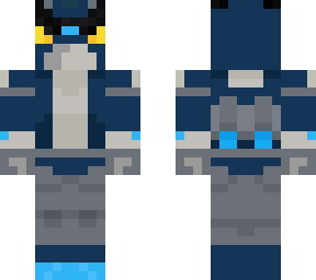 Night Mecha Crow | Minecraft Skin