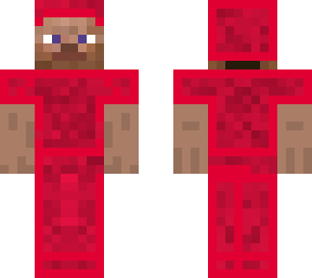 Steve with Redstone armour including helmet | Minecraft Skin