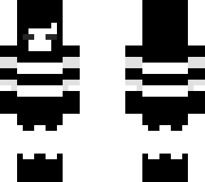 Black and White Frisk | Minecraft Skin
