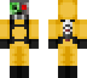 Cyborg creeper in hazmat suit | Minecraft Skin