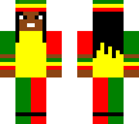 bob marley reggae with hat | Minecraft Skin
