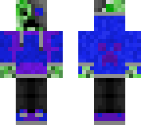 Cyborg creeper skin | Minecraft Skin